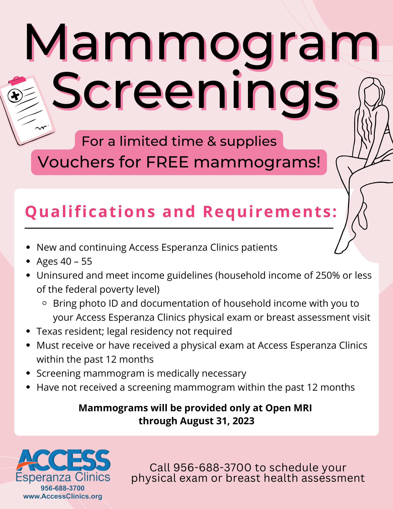 Free Mammograms - Access Esperanza Clinics